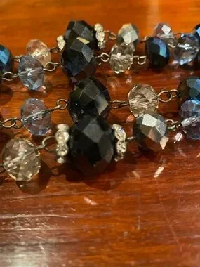 Crown Trifari | Jewelry | Crown Trifari Faceted Blue And Black Crystal ...